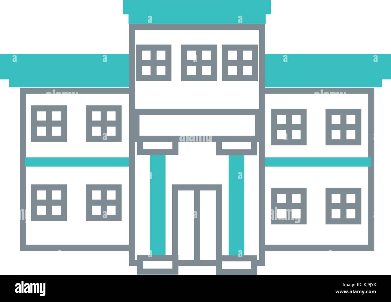 Hospital building symbol Stock Vector Image & Art - Alamy