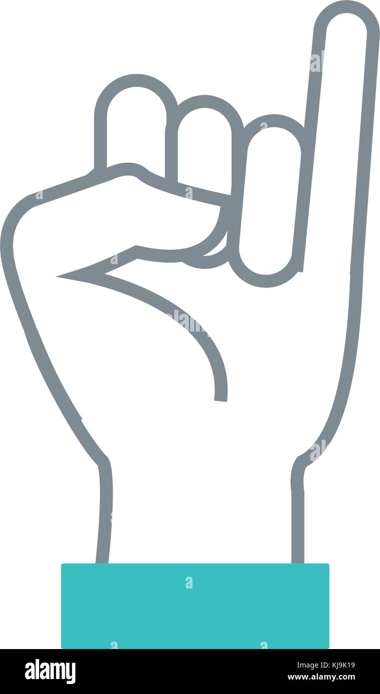 Hand with small finger up Stock Vector Image & Art - Alamy