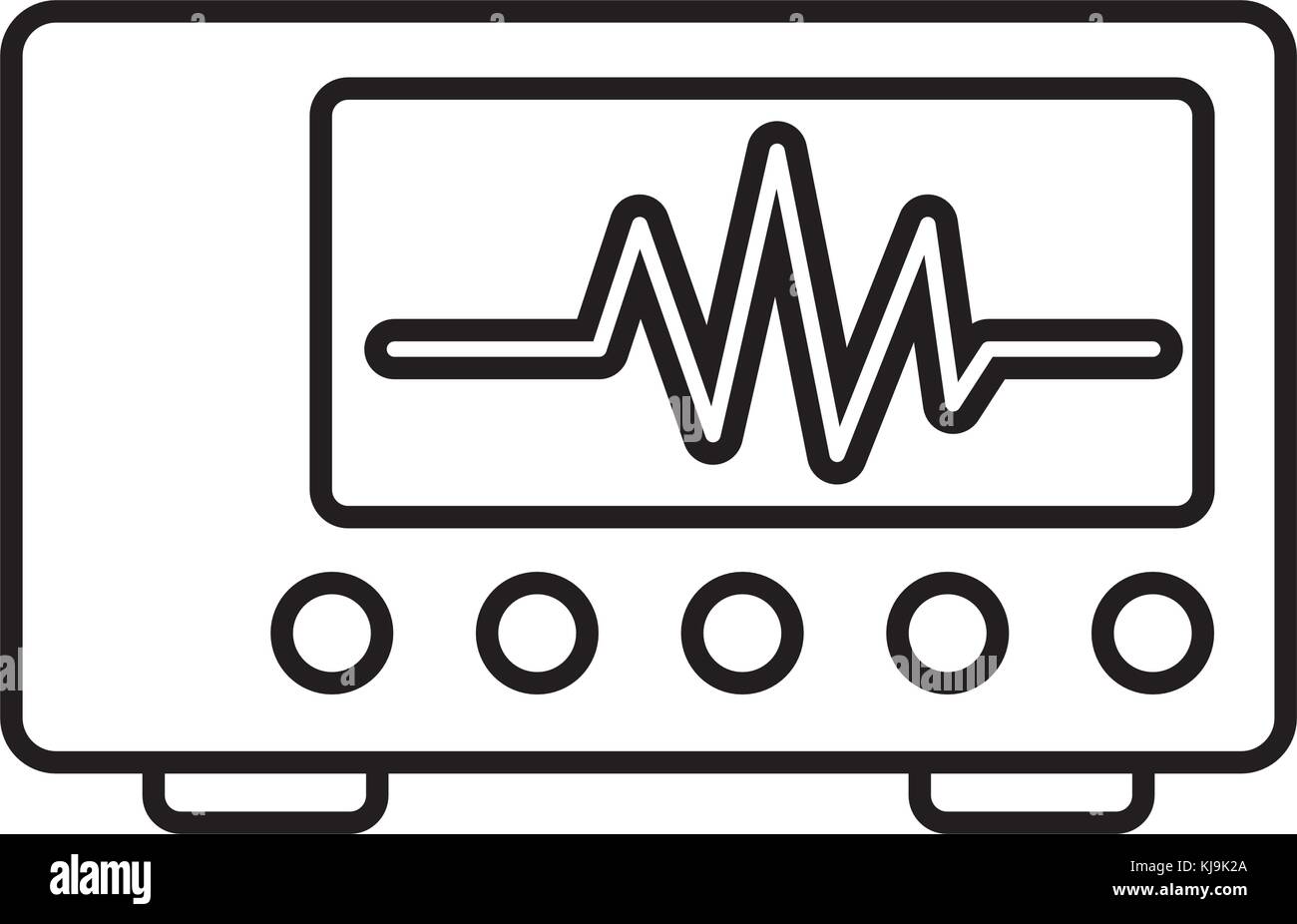 Heartbeat medical machine Stock Vector Image & Art - Alamy