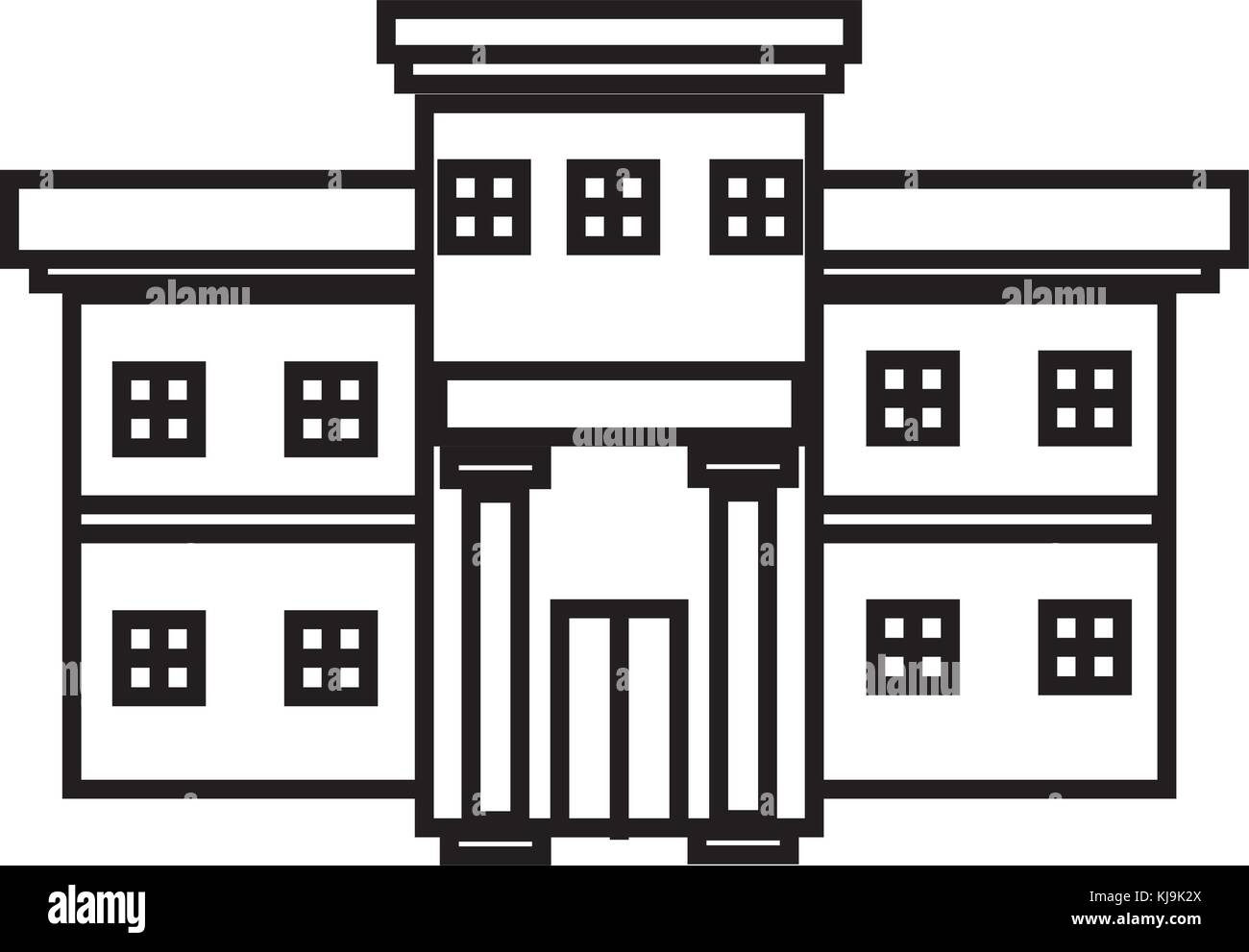 Hospital building symbol Stock Vector Image & Art - Alamy