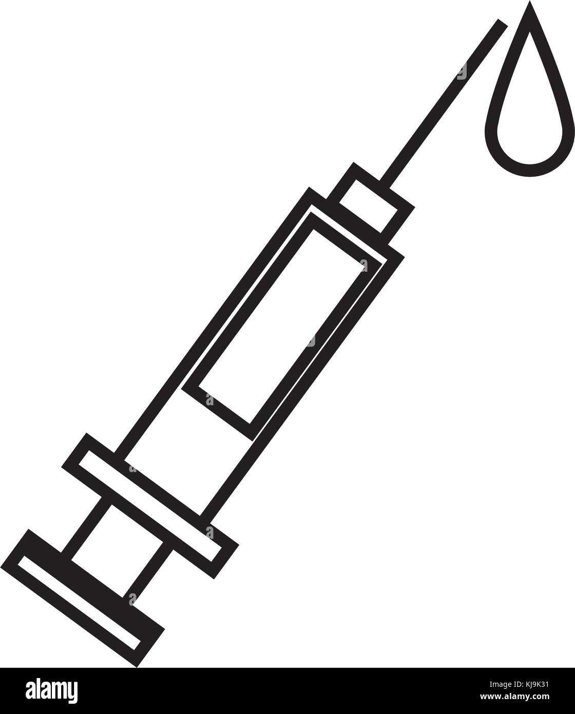 Medical syringe symbol Stock Vector Image & Art - Alamy