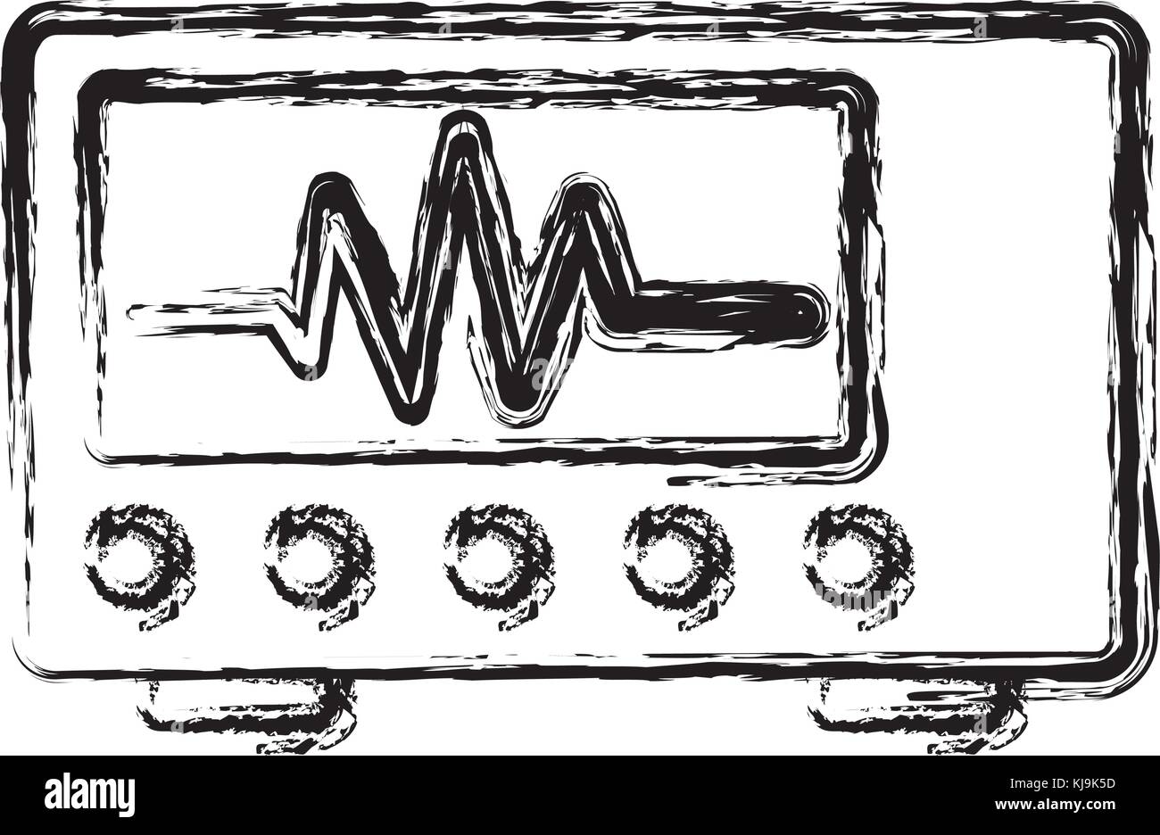 Heartbeat medical machine Stock Vector Image & Art - Alamy