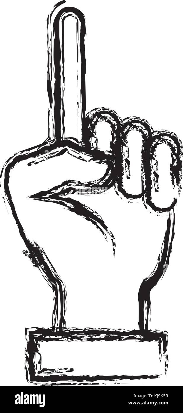 Hand number one symbol Stock Vector Image & Art - Alamy