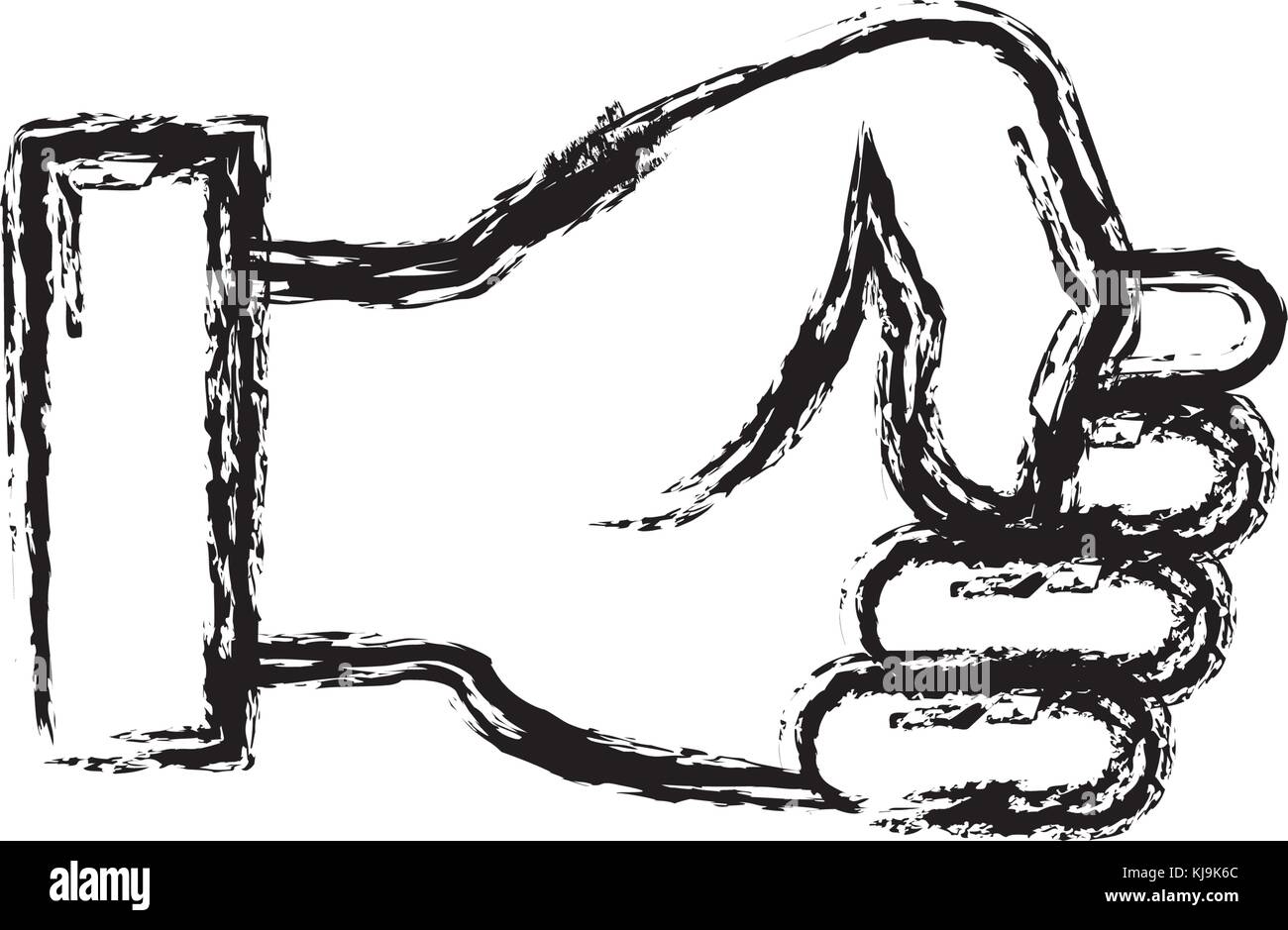 Clenched hand symbol Stock Vector Image & Art - Alamy