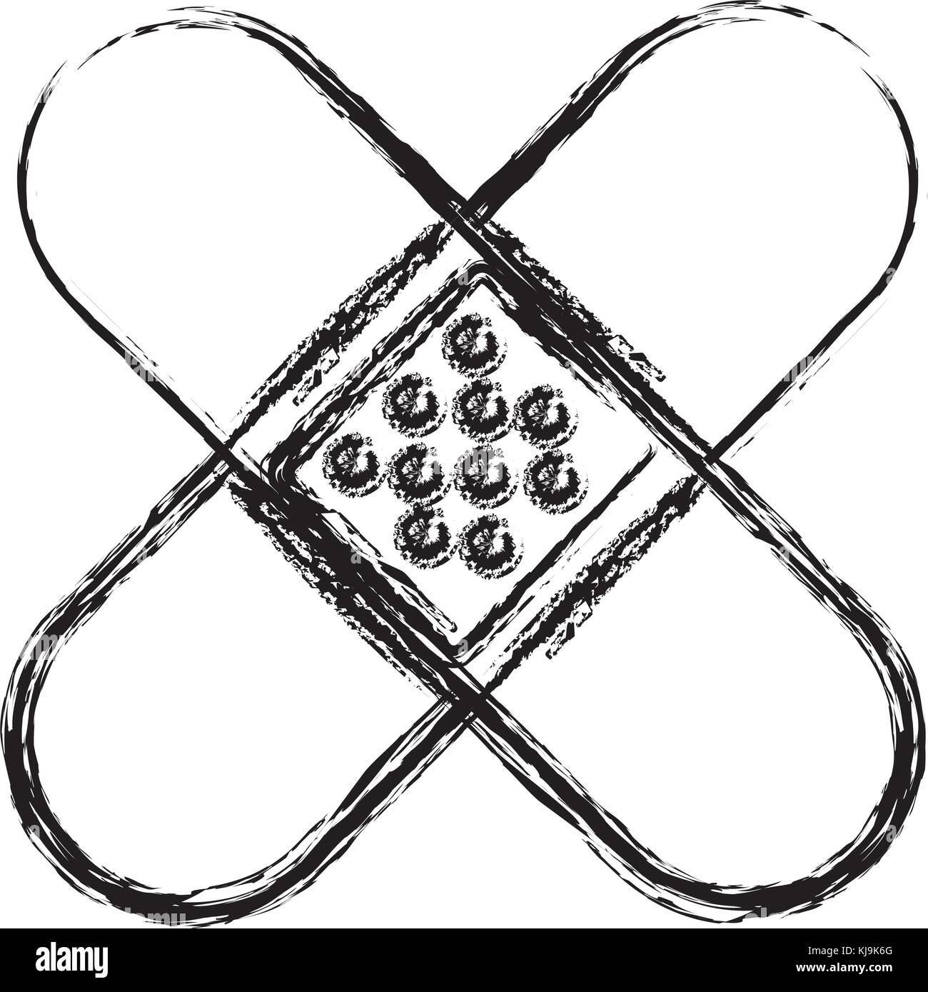 Medical bandages crossed Stock Vector Image & Art - Alamy