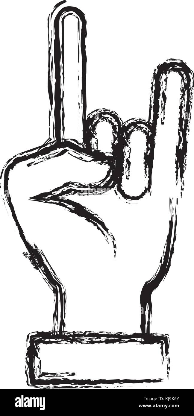 Rock and roll hand symbol Stock Vector Image & Art - Alamy