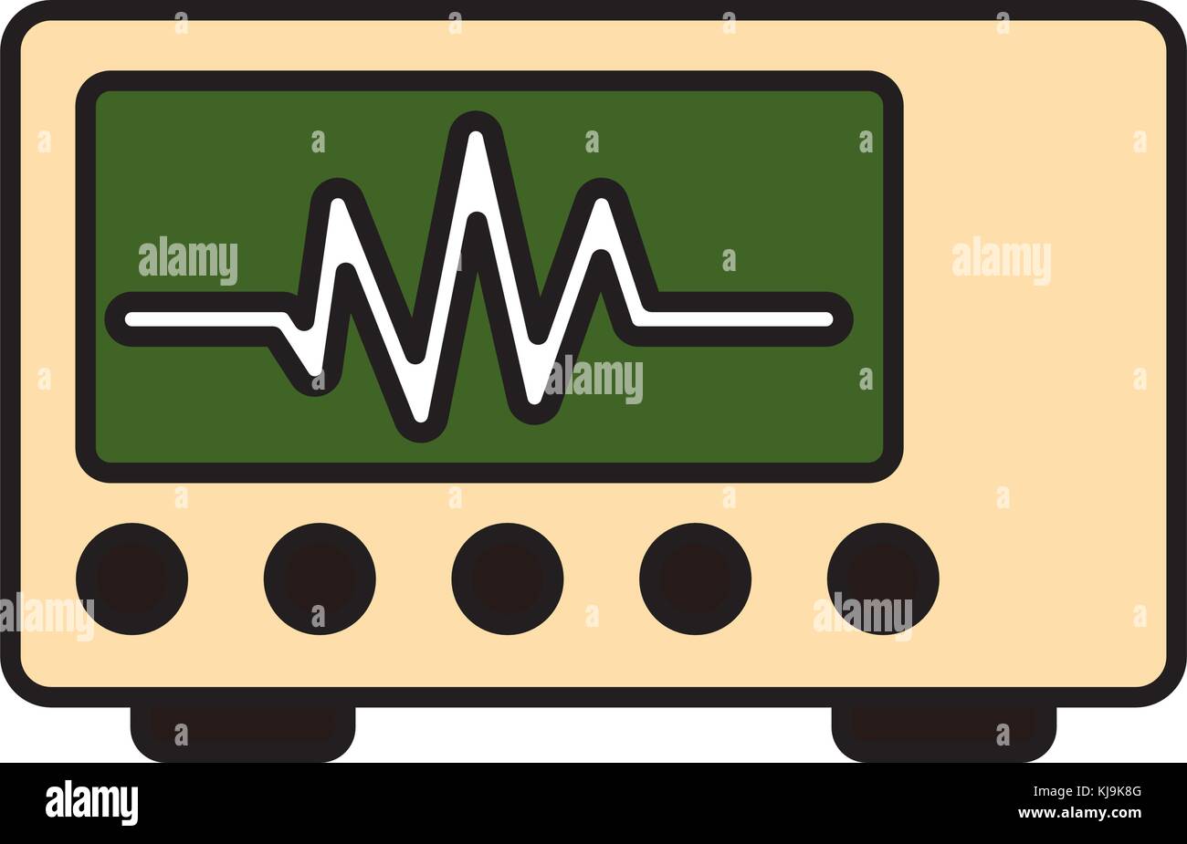 Heartbeat medical machine Stock Vector Image & Art - Alamy