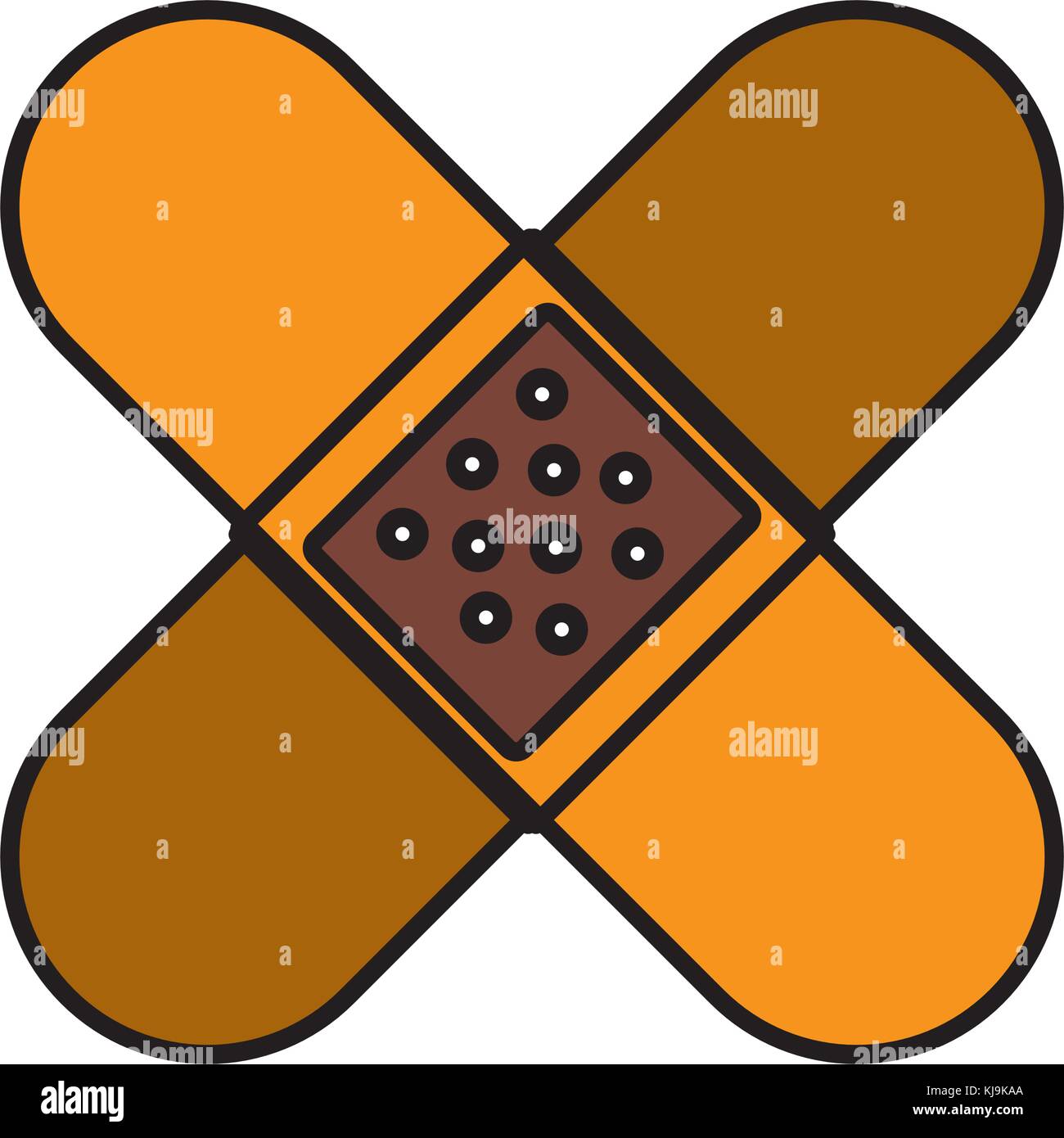 Medical bandages crossed Stock Vector Image & Art - Alamy