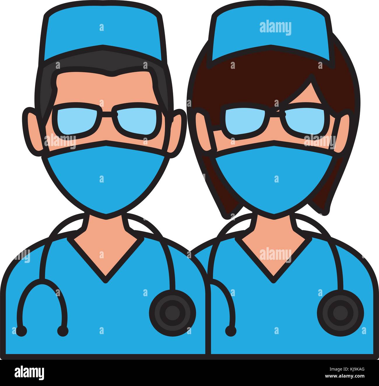 Medical teamwork avatar Stock Vector Image & Art - Alamy