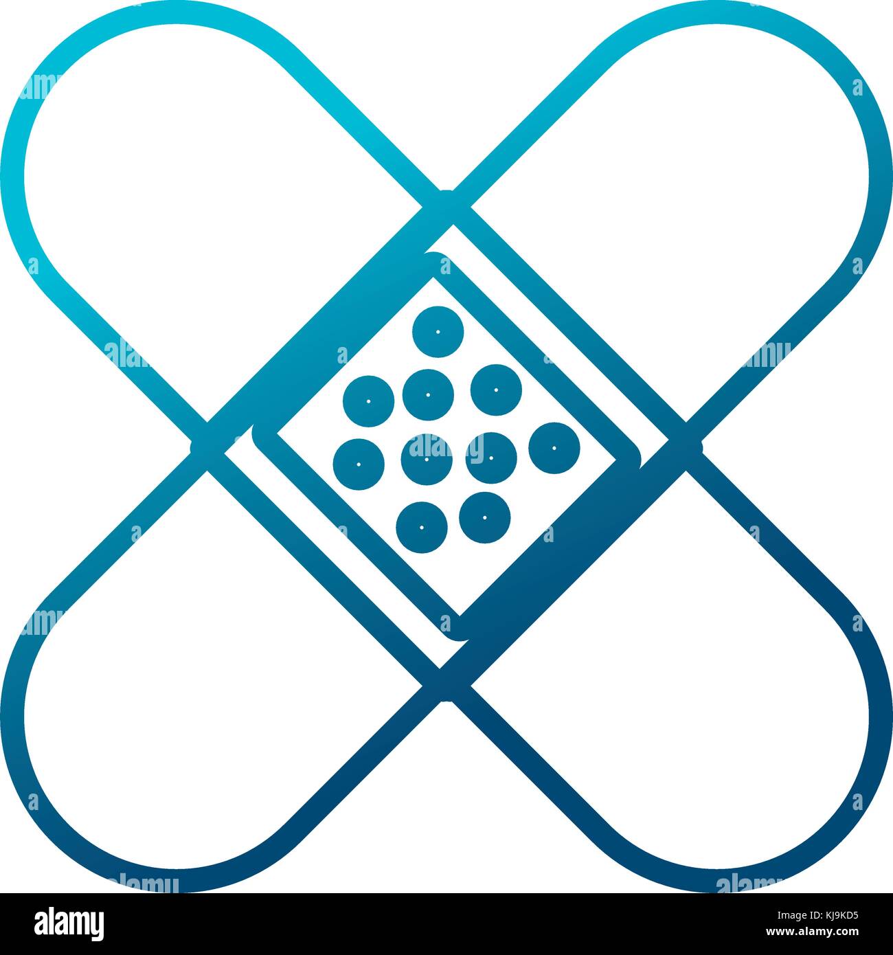 Medical bandages crossed Stock Vector Image & Art - Alamy