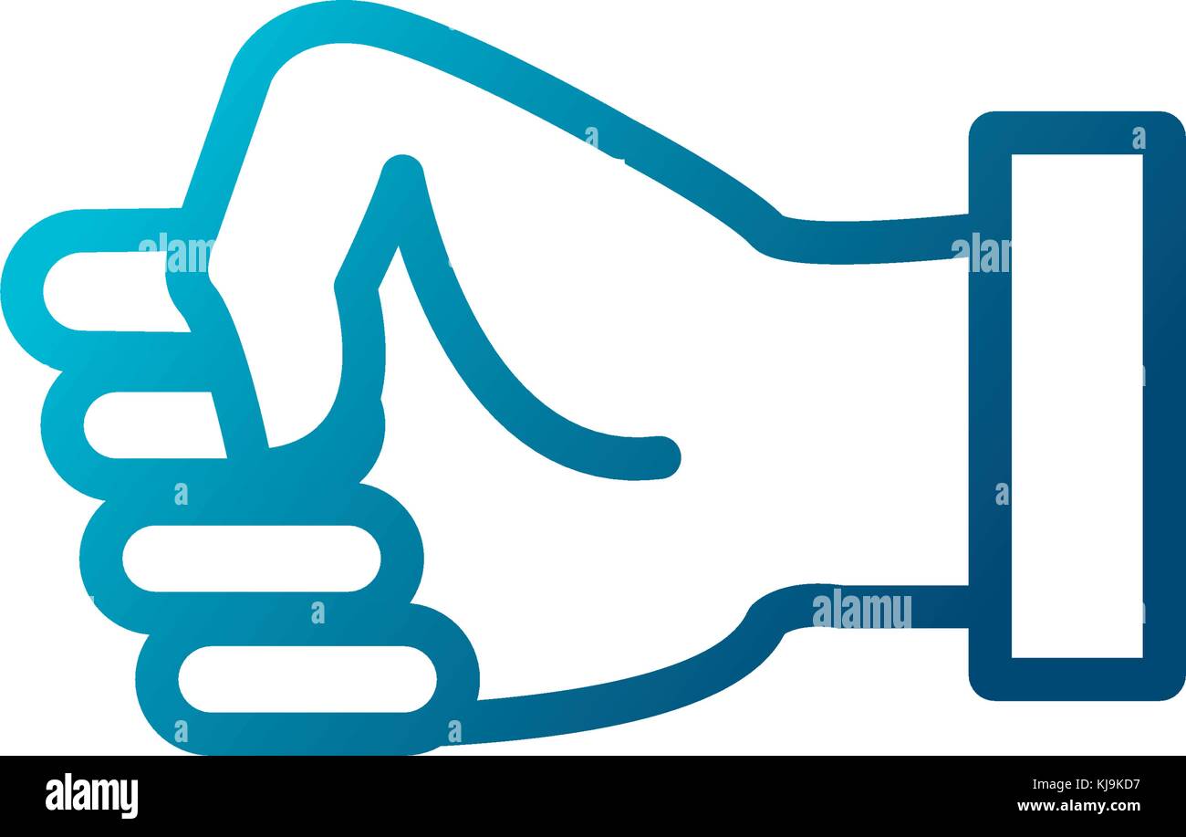 Clenched hand symbol Stock Vector Image & Art - Alamy