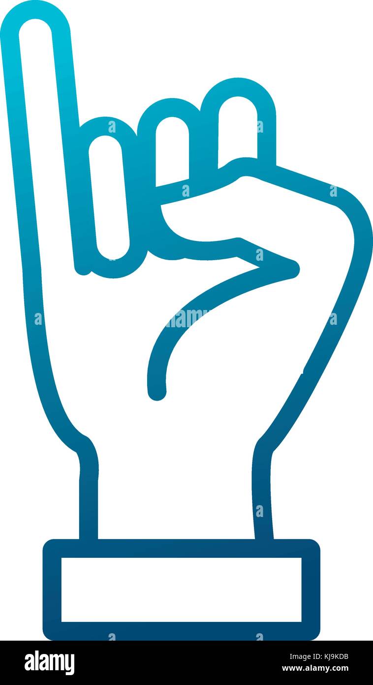 Hand with small finger up Stock Vector Image & Art - Alamy