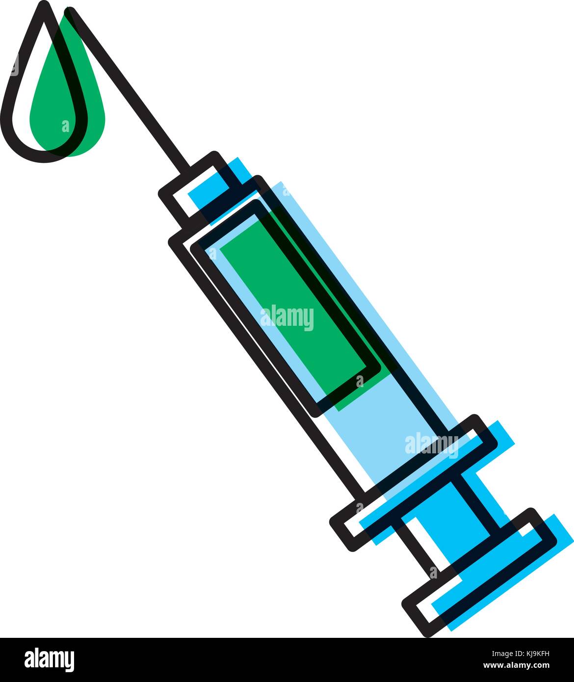 Medical syringe symbol Stock Vector Image & Art - Alamy