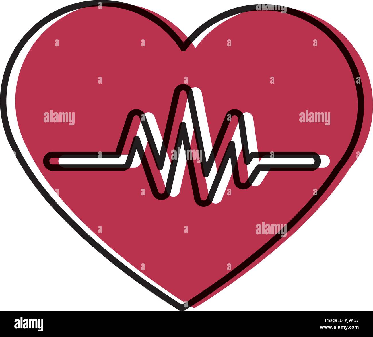Heart medical symbol Stock Vector Image & Art - Alamy