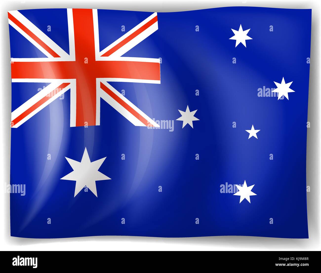 Australia flag on wavy Stock Vector Images - Alamy