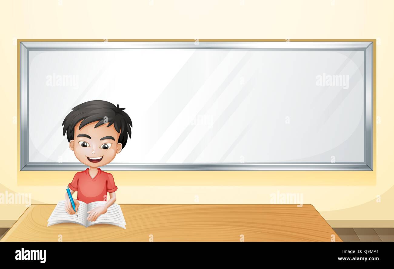 Person writing open book Stock Vector Images - Alamy