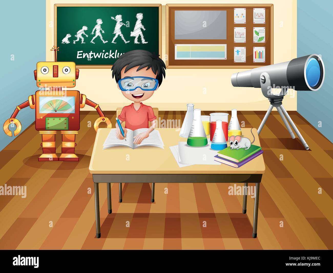 Science Lab Table Clip Art