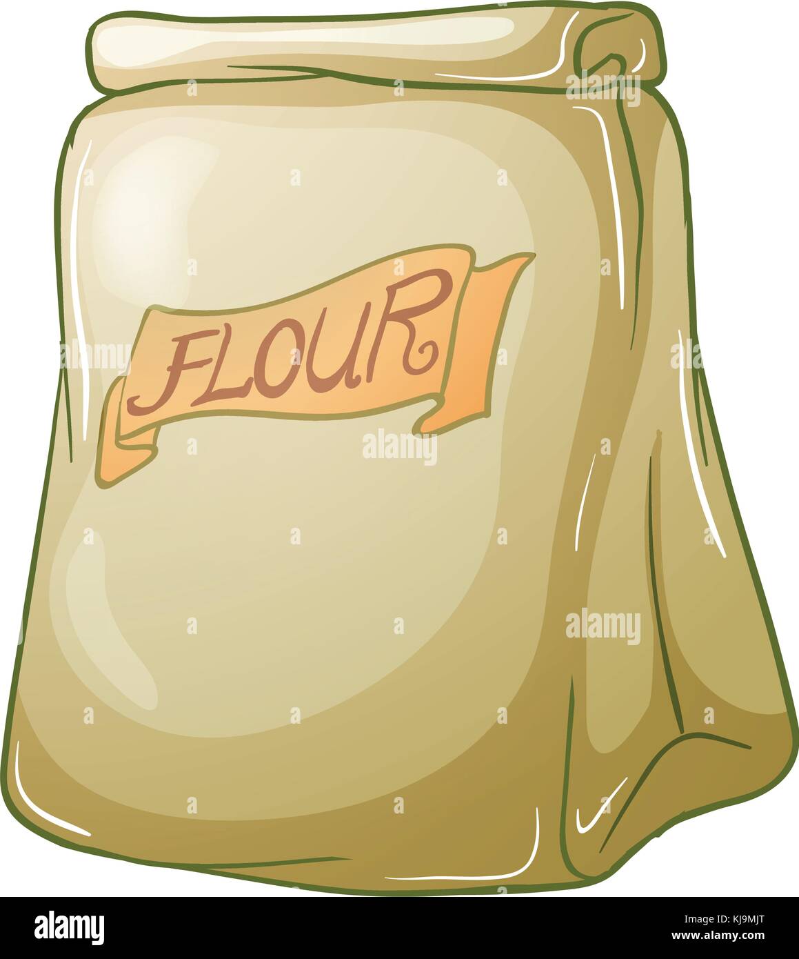 Cartoon bag of flour hi-res stock photography and images - Alamy