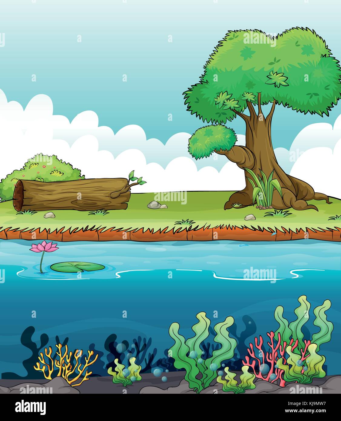 Illustration of a deep sea Stock Vector Image & Art - Alamy