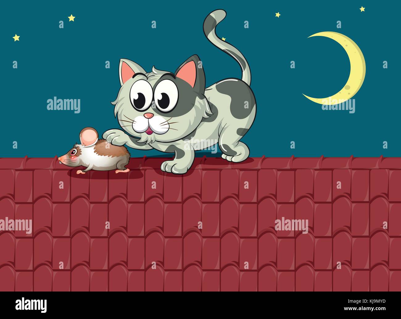 Illustration of a predator and a prey Stock Vector Image & Art - Alamy