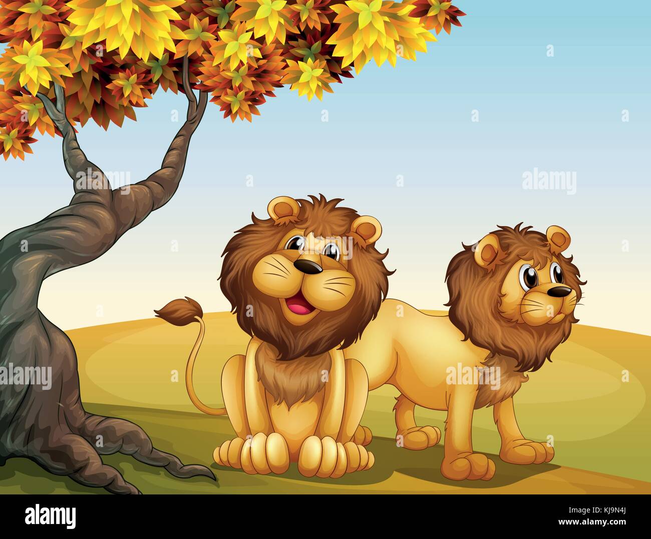 Clipart lions hi-res stock photography and images - Alamy