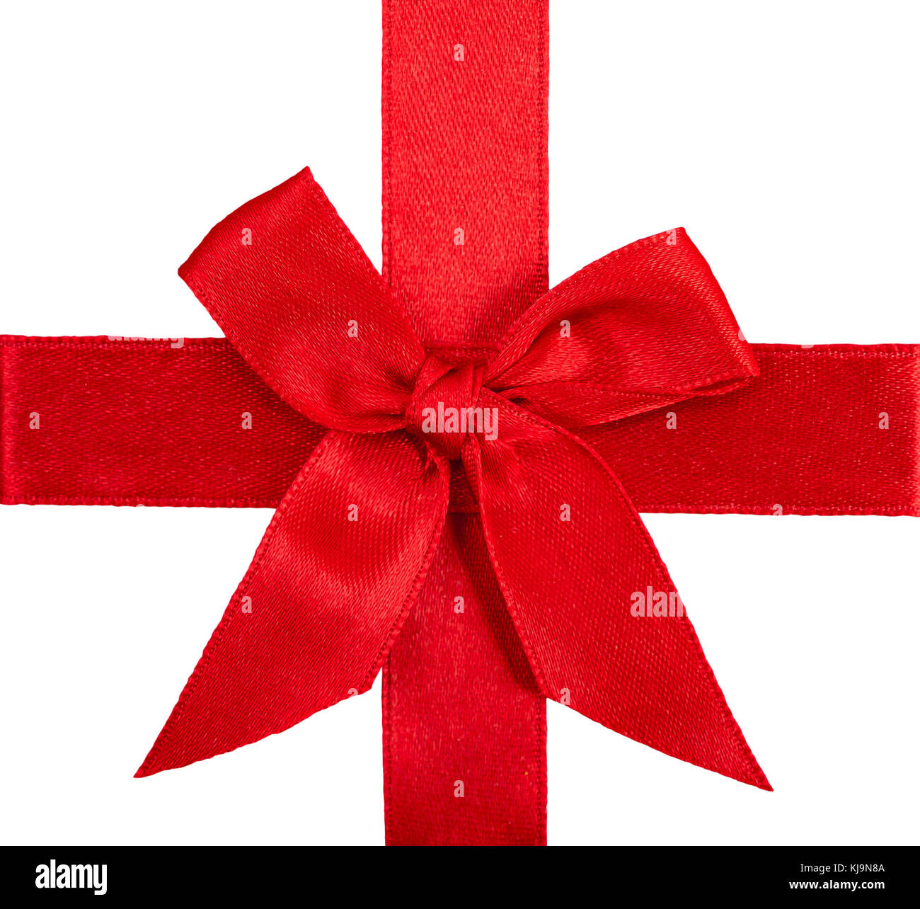 Red bow isolated on white Stock Photo - Alamy