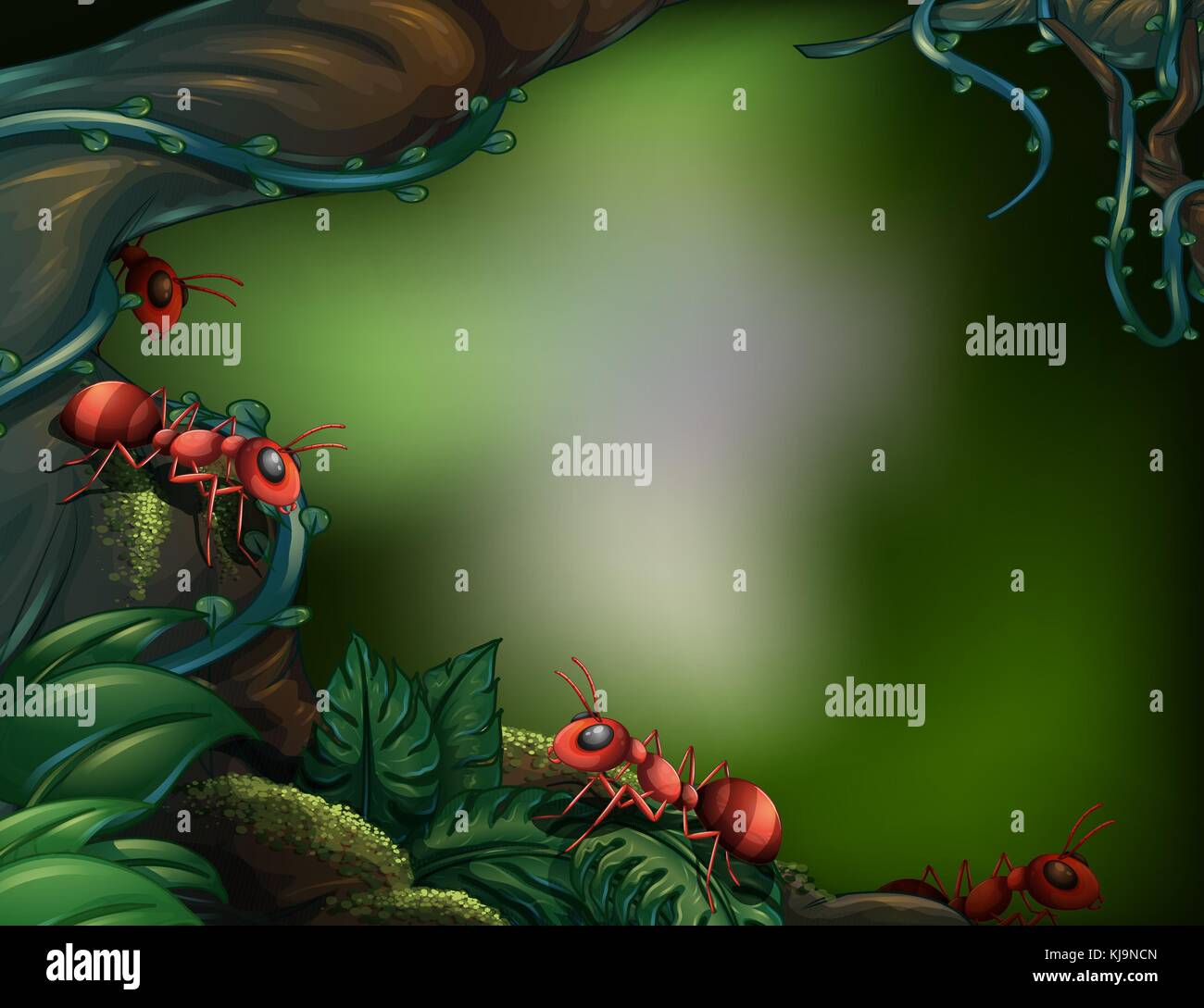 Rain forest ants Stock Vector Images - Alamy