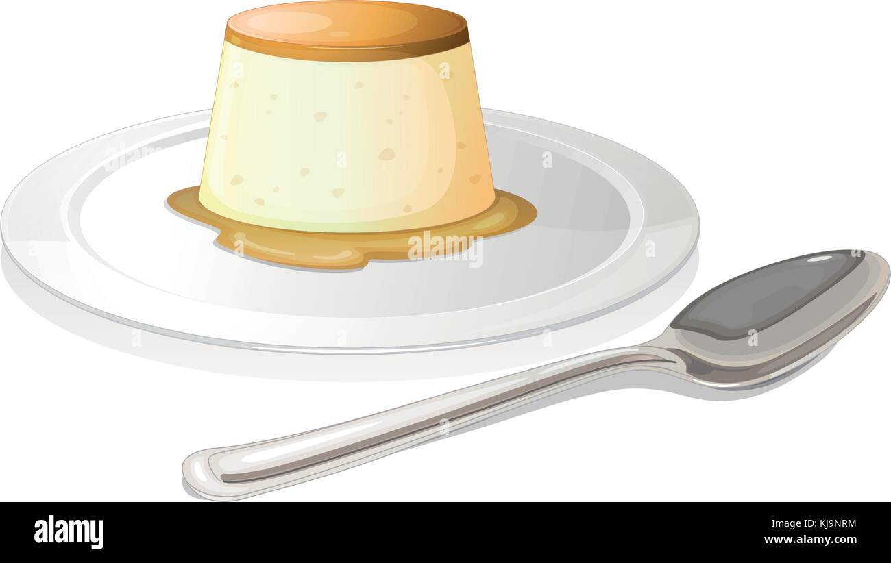 Creamy leche flan Stock Vector Images - Alamy