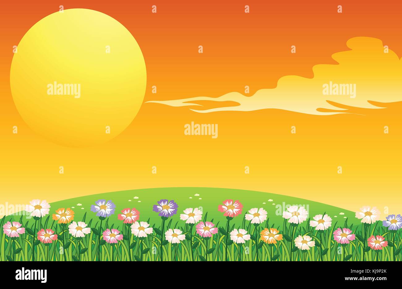 Illustration of the bright full moon Stock Vector Image & Art - Alamy