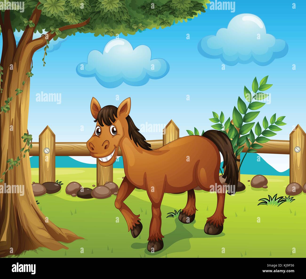 Under plant trees Stock Vector Images - Alamy