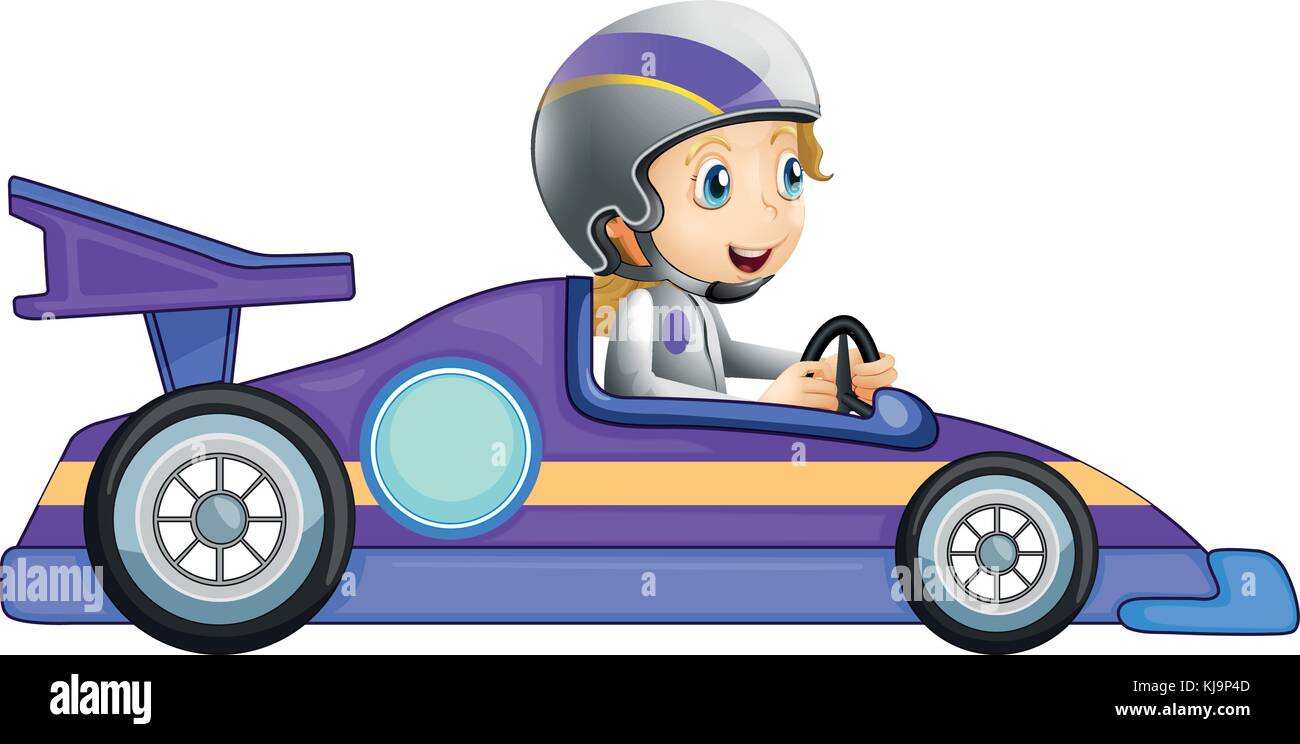 Lady racer Stock Vector Images - Alamy