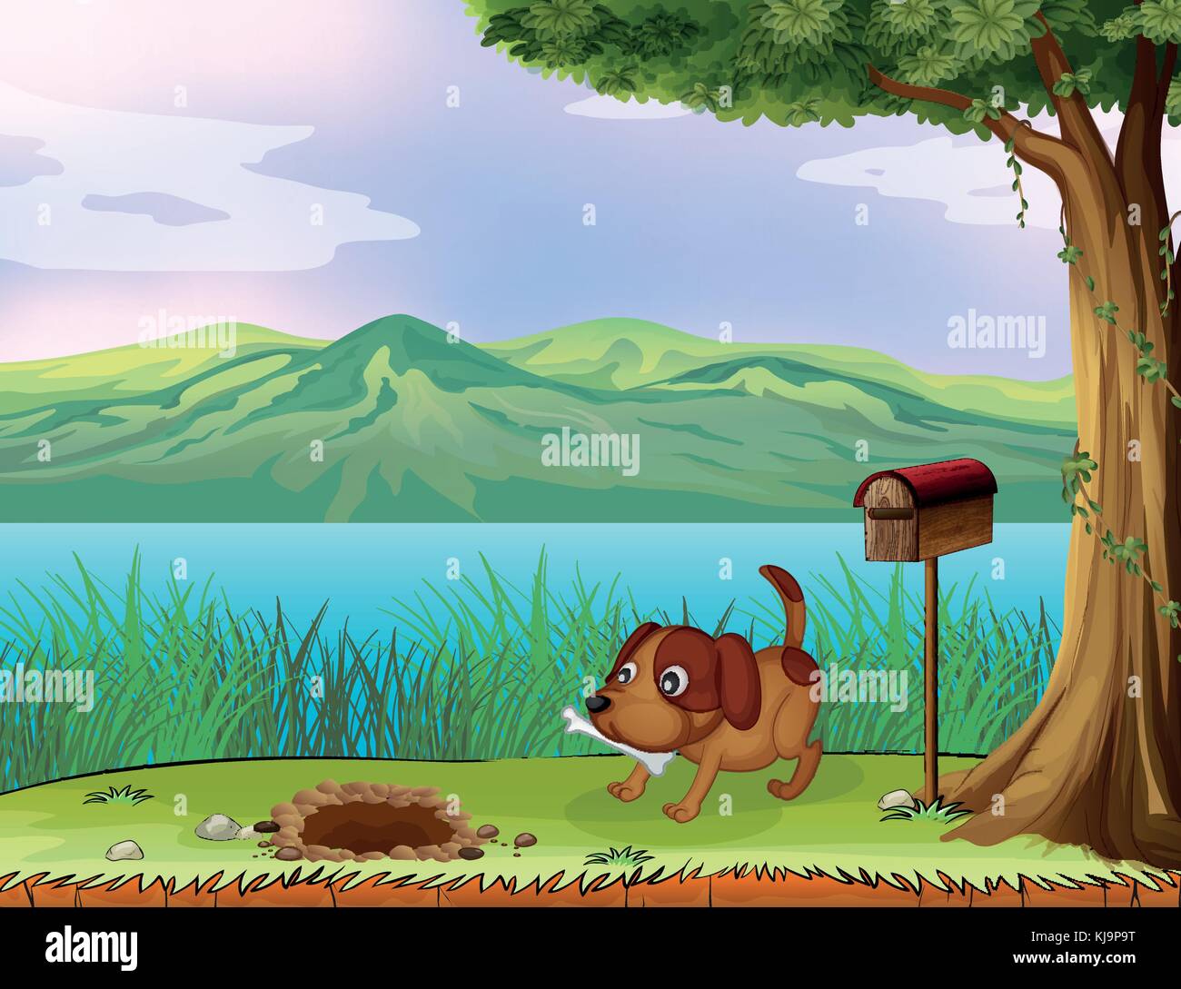 Playing dig digging hole hi-res stock photography and images - Alamy