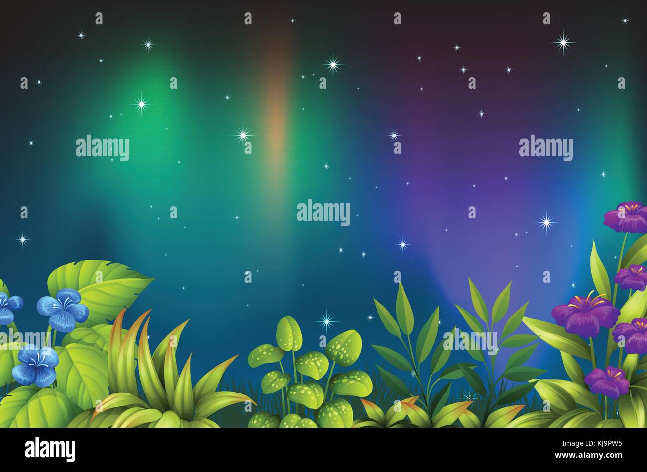 Early morning scene Stock Vector Images - Alamy