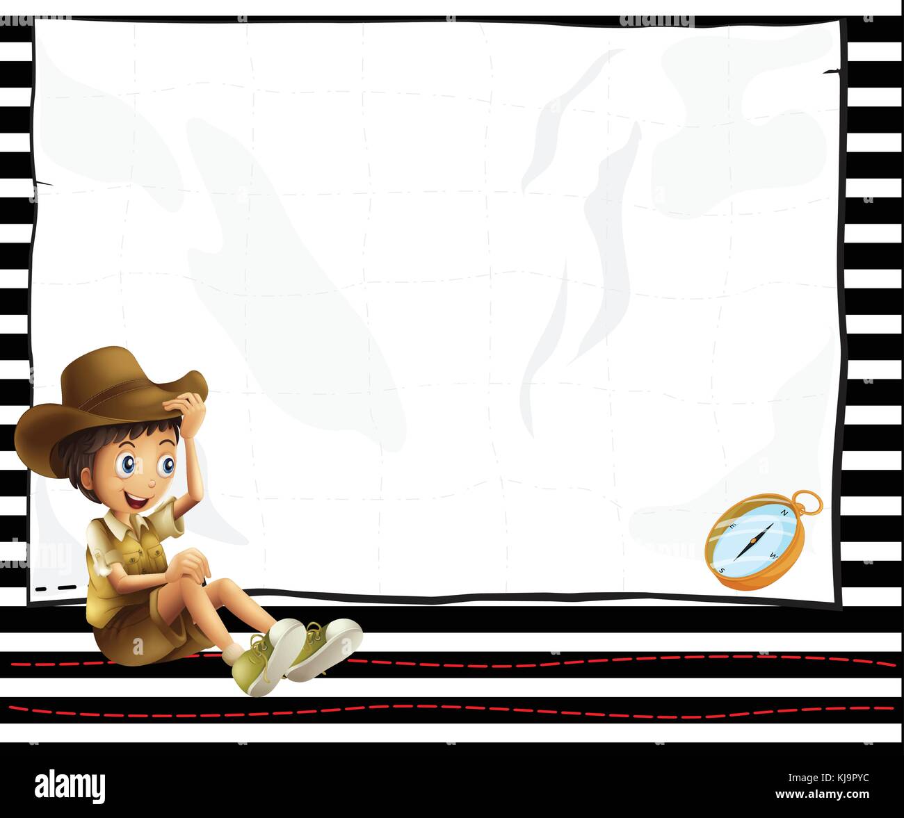 Illustration of an empty template with a man Stock Vector Image & Art ...