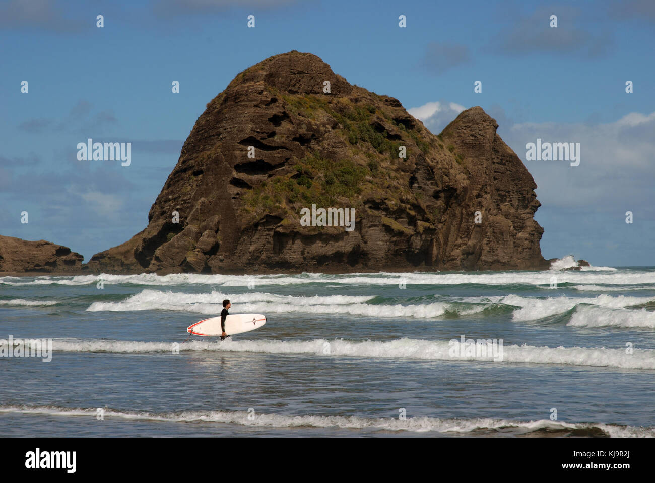 Piha Beach, New Zealand Stock Photo - Alamy