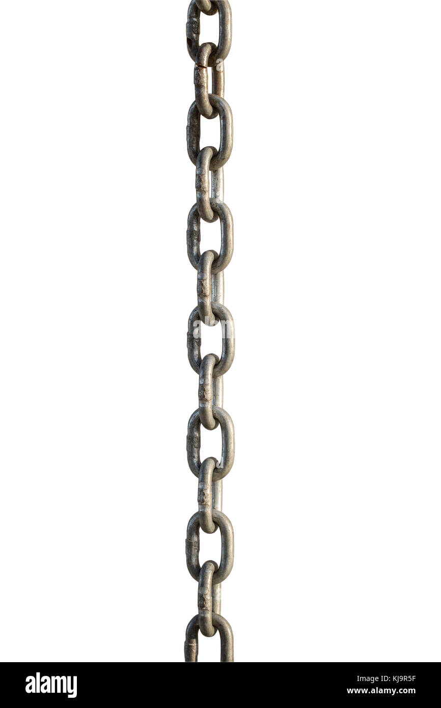 Metal chain isolated on white with clipping path Stock Photo - Alamy