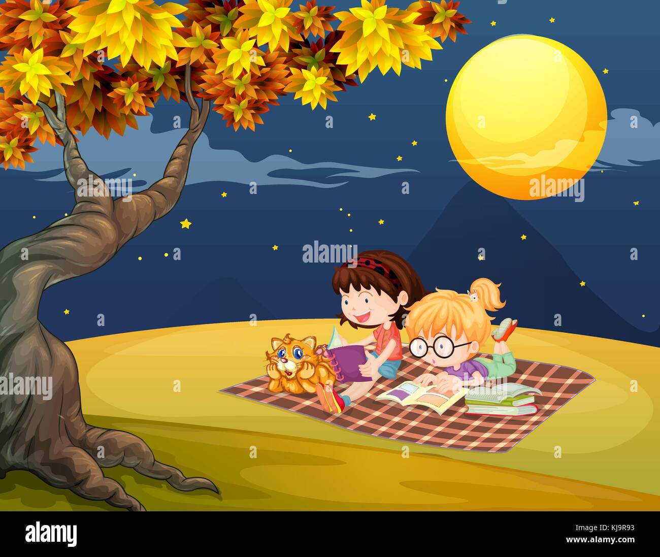 Blanket of yellow plants Stock Vector Images - Alamy