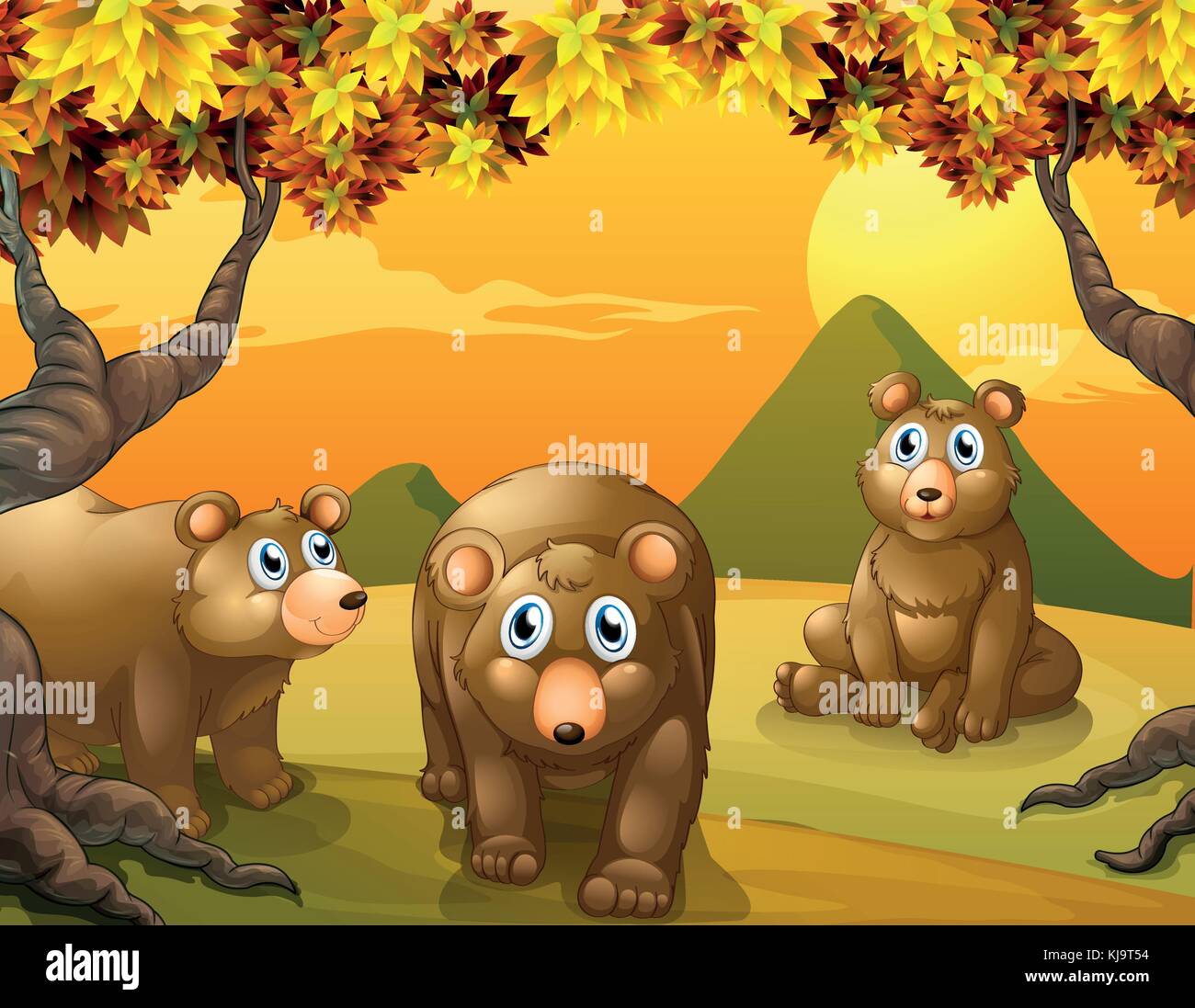Family of bears Stock Vector Images - Alamy