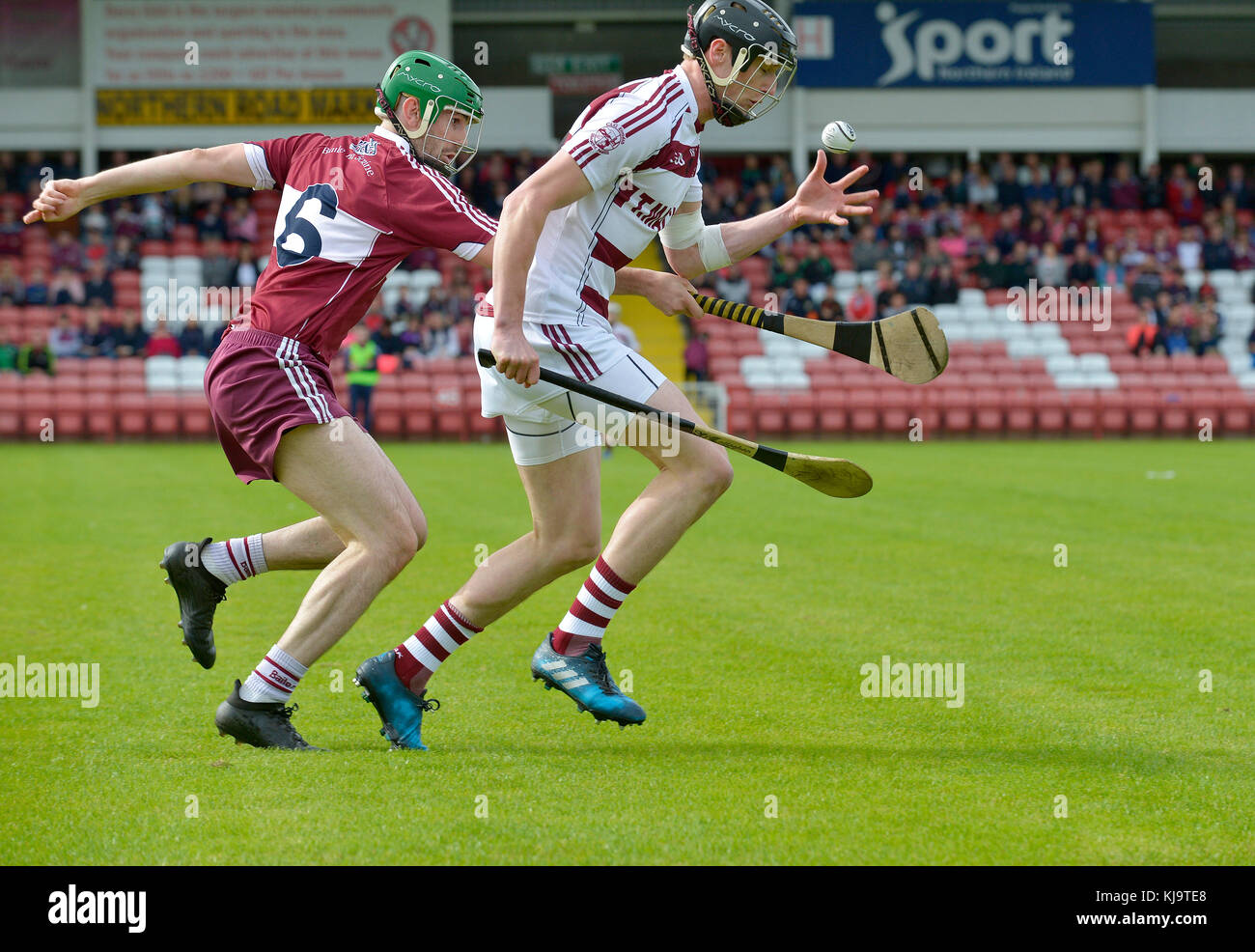 GAA hurling, Slaughtneill v Banagher, Celtic Park, Derry, Northern ...