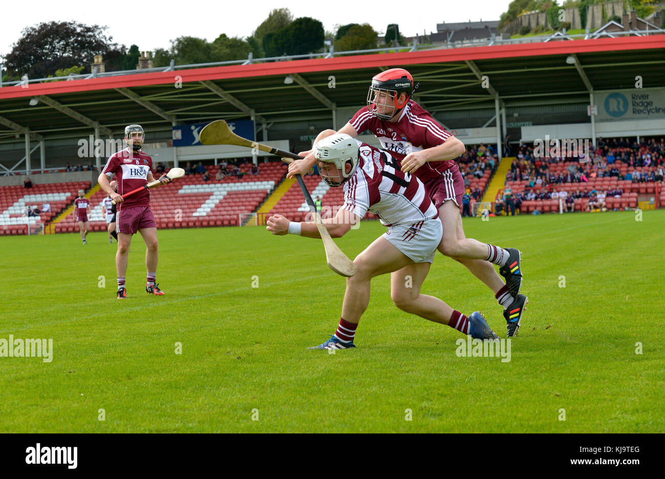 GAA hurling, Slaughtneill v Banagher, Celtic Park, Derry, Northern ...