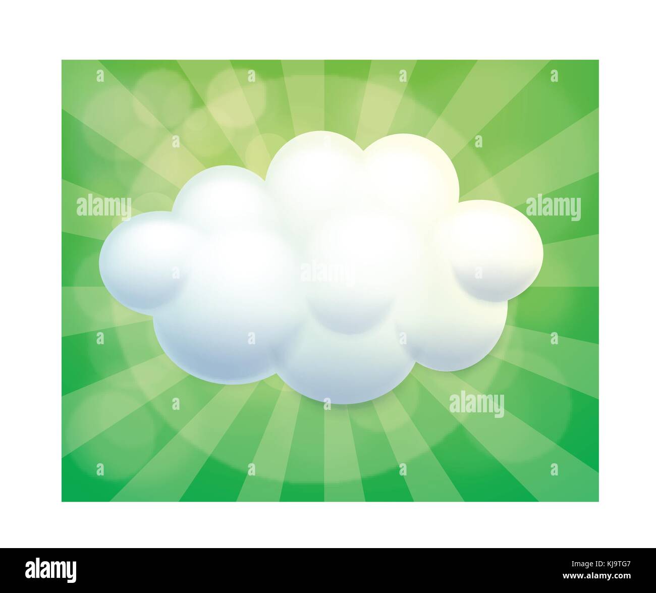 Illustration of a cloud-designed empty template Stock Vector Image ...