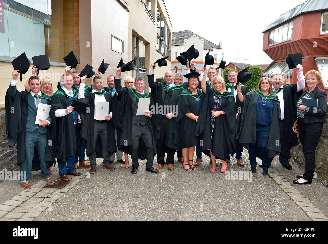 Mature students celebrate their graduation at Ulster University, Magee ...