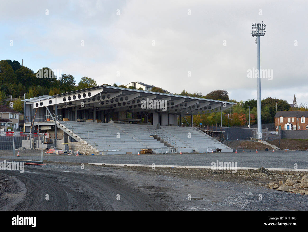 New stand under construction at Brandywell Stadium in Londonderry ...