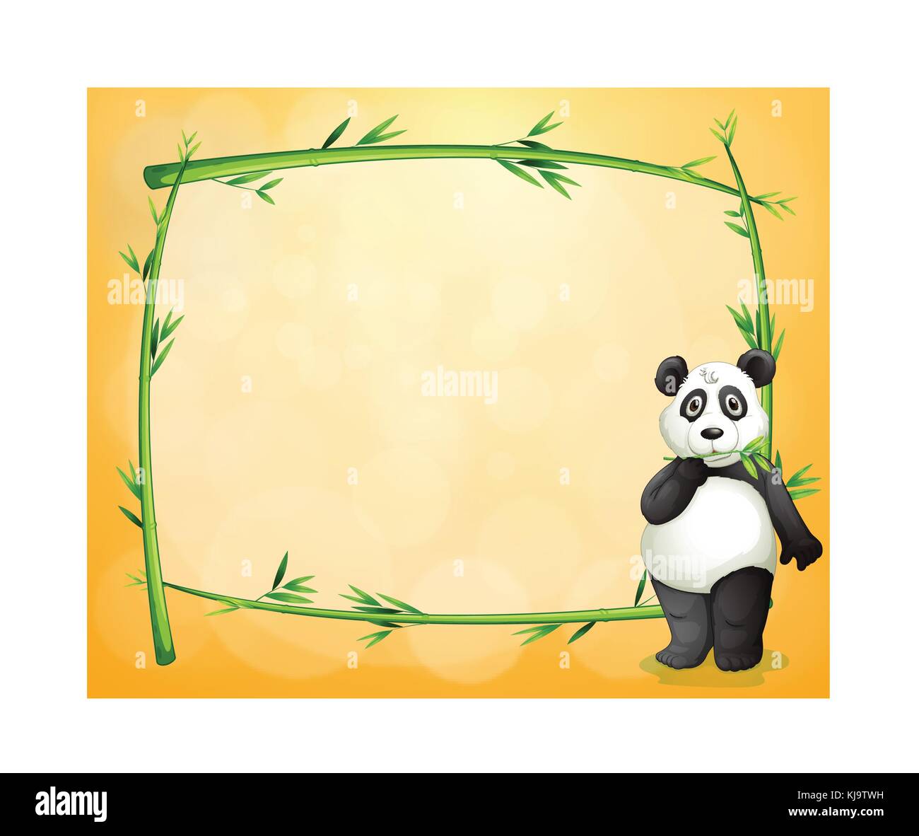 Border Design Panda Illustration Stock Photos & Border Design Panda ...
