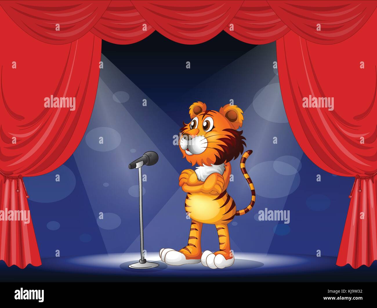 A circus tiger Stock Vector Images - Alamy