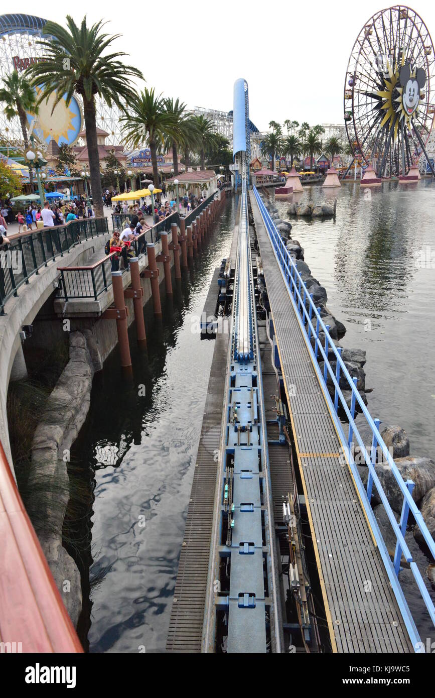 A roller coaster in the process of launching Stock Photo - Alamy