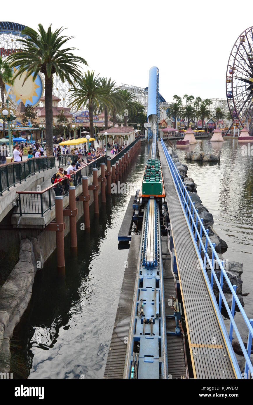 A roller coaster in the process of launching Stock Photo - Alamy