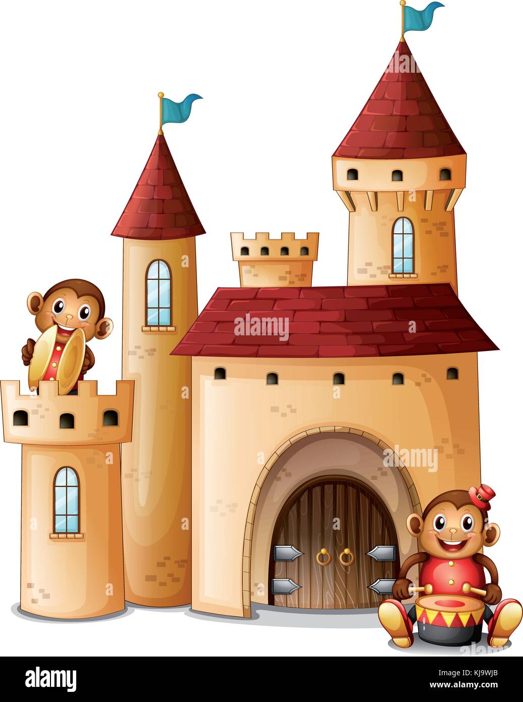 Monkey playing symbols hi-res stock photography and images - Alamy