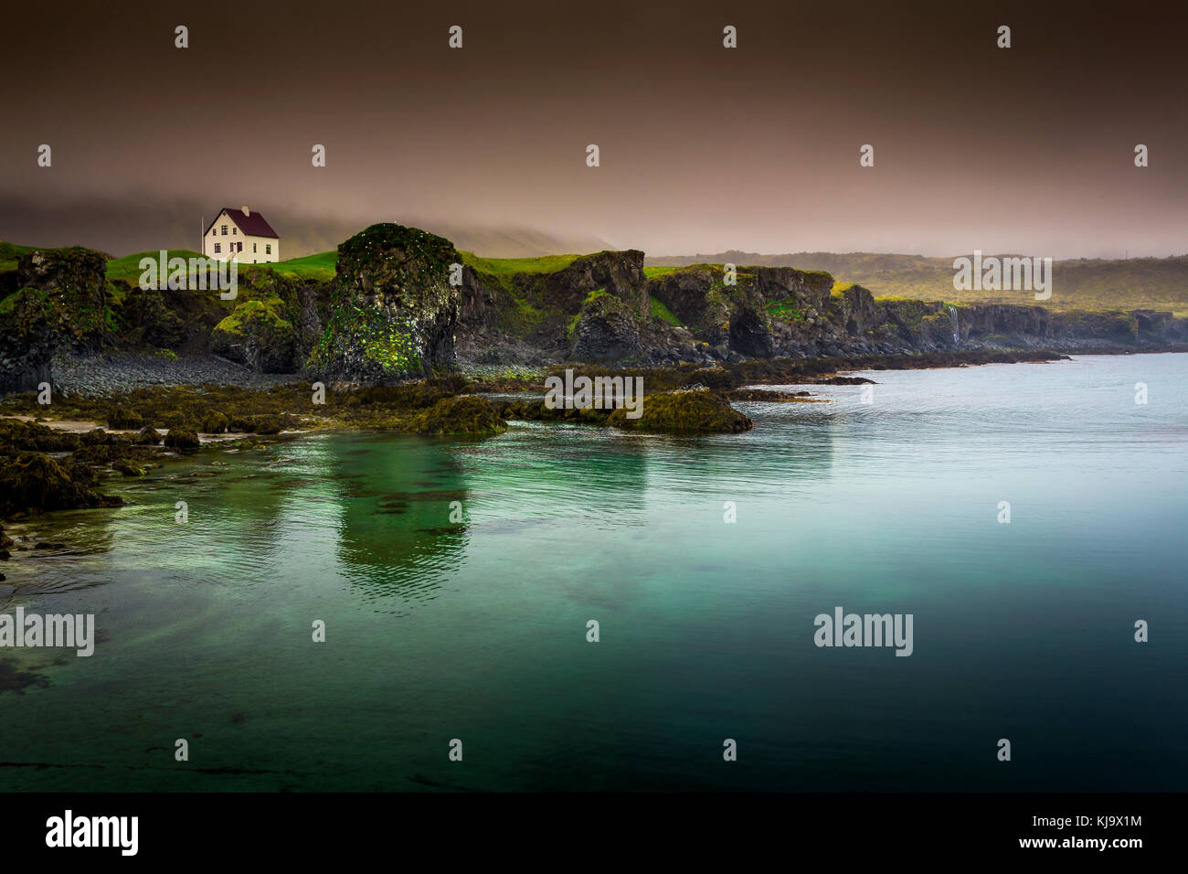 The beautiful view of Arnarstapi in Iceland Stock Photo - Alamy