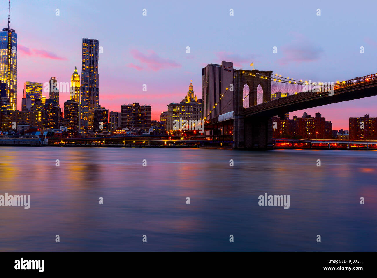 New York skyline, view from Brooklyn Stock Photo - Alamy